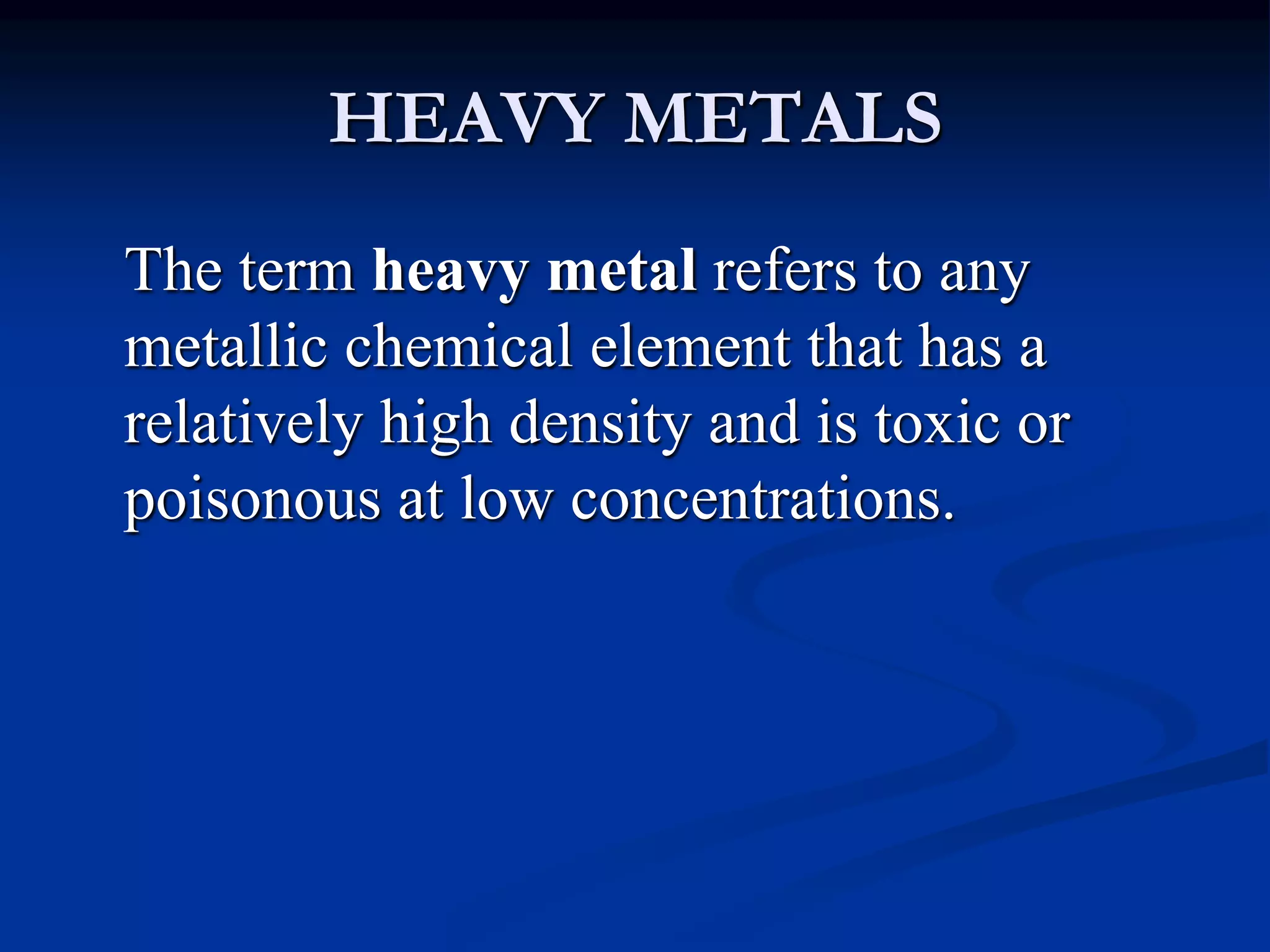Heavy metals toxicity (1) | PPT