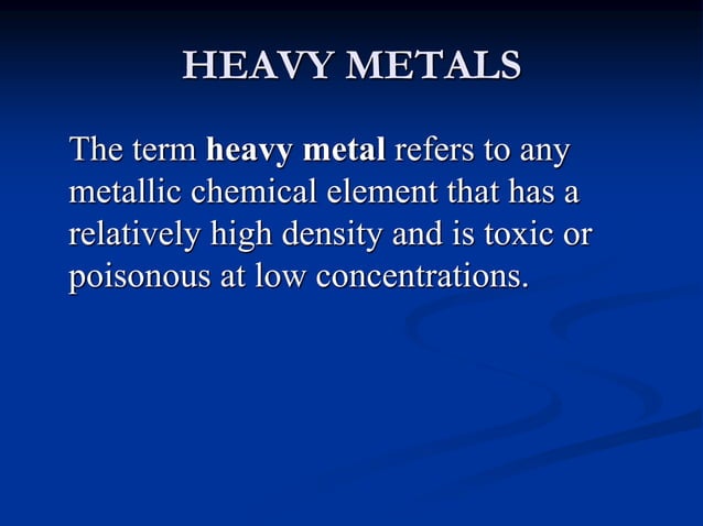 Heavy metals toxicity (1) | PPT