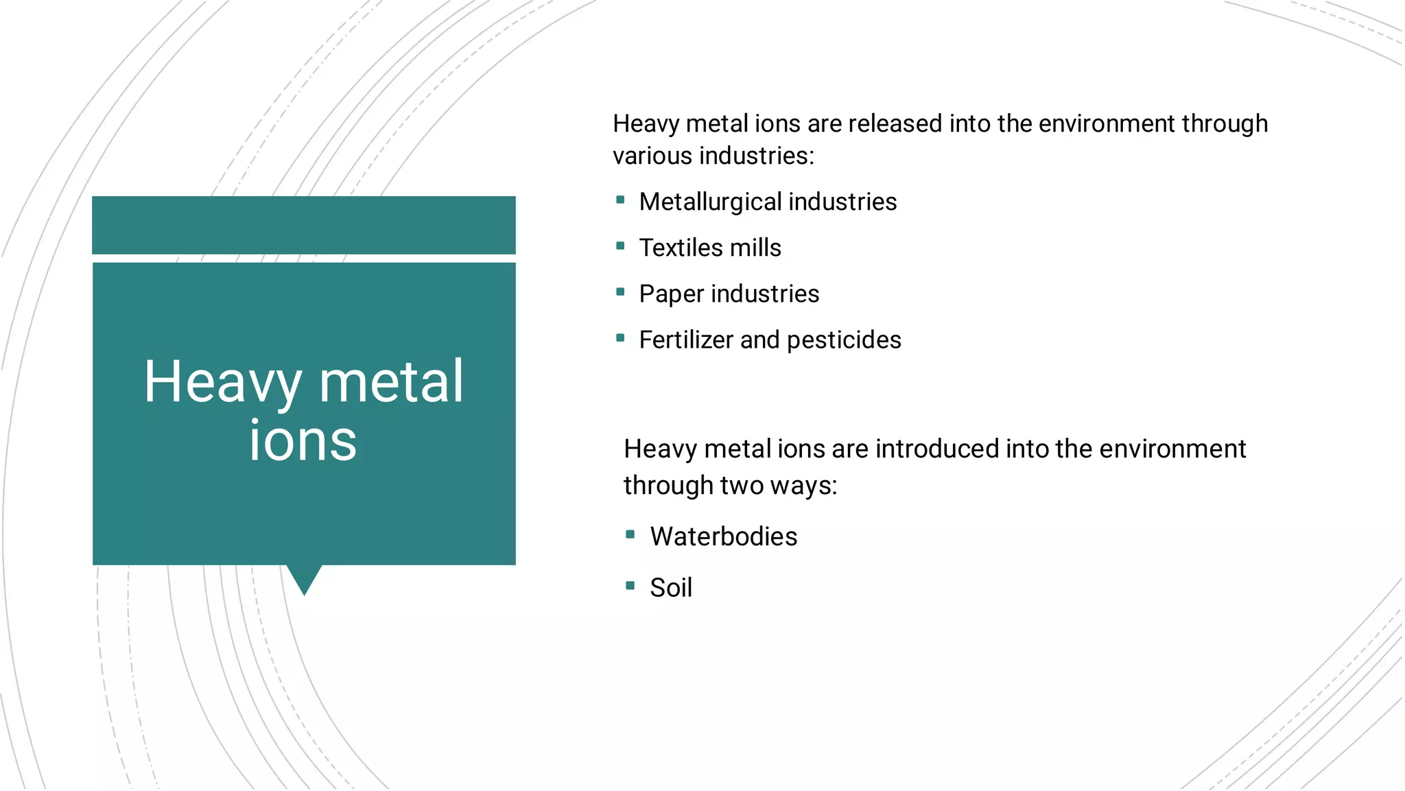 Heavy metal ions removal from wastewater using sodium alginate | PPT
