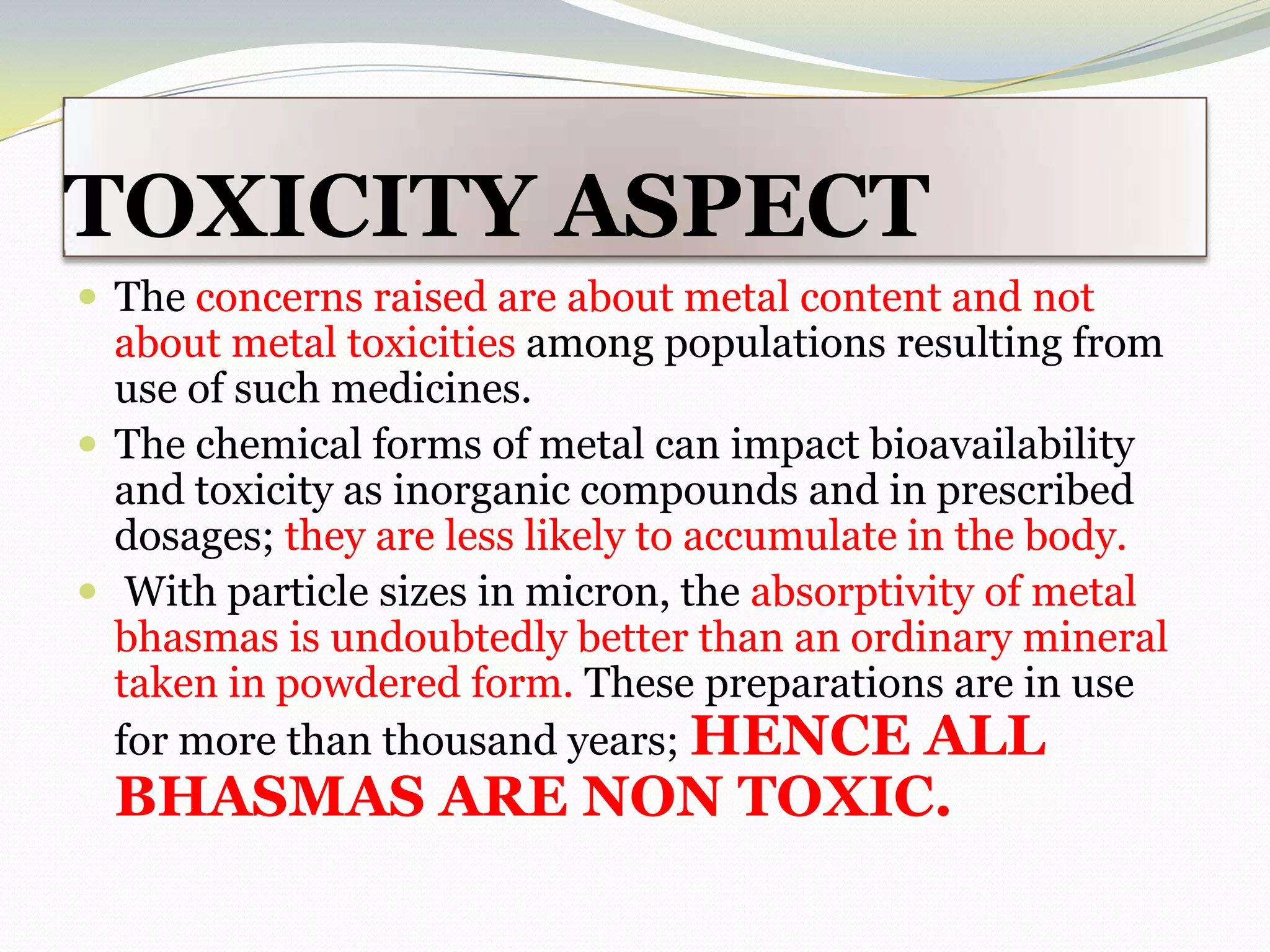 Heavy metals in ayurvedic drug formulations | PPTX