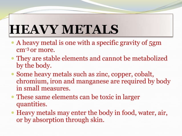 Heavy metals in ayurvedic drug formulations | PPTX