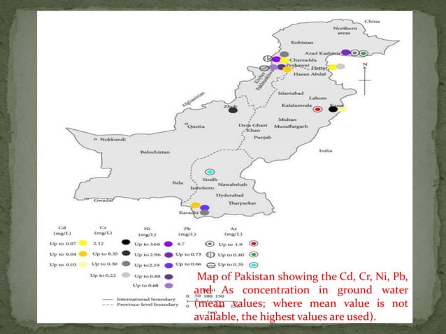 Heavy metals in pakistan | PPTX | Chemistry | Science