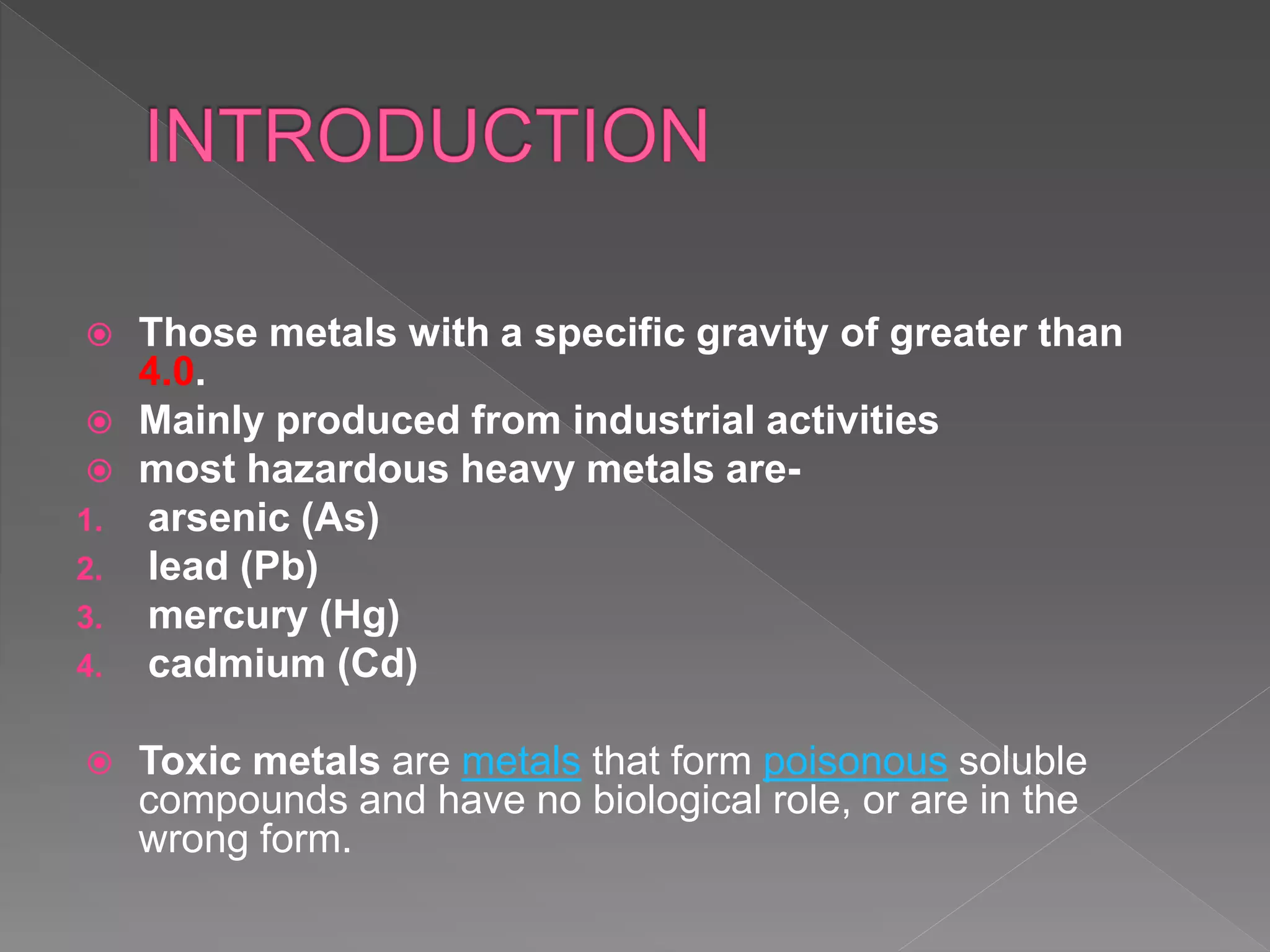 Heavy metal toxicity aman | PPTX