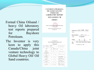 Heavy Oil Upgrading Catalyst Technology Presentation | PPT