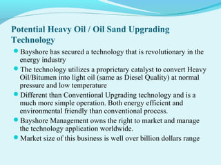 Heavy Oil Upgrading Catalyst Technology Presentation | PPT