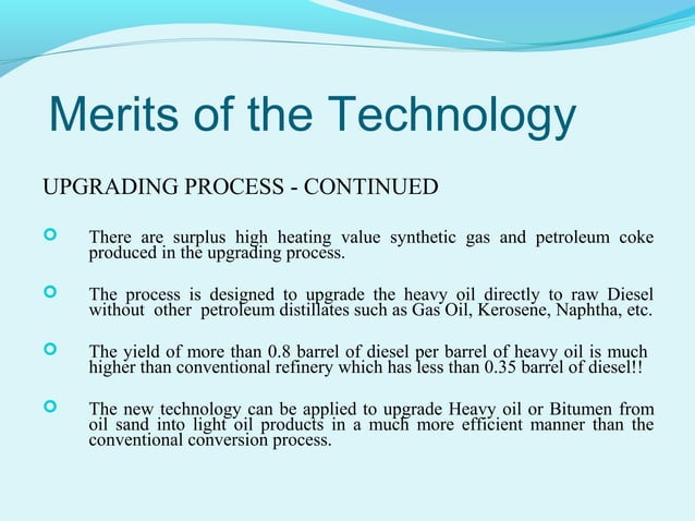 Heavy Oil Upgrading Catalyst Technology Presentation | PPT