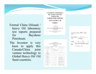 Heavy Oil/ Bitumen Upgrading Technology Presentation | PDF
