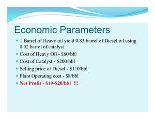 Heavy Oil/ Bitumen Upgrading Technology Presentation | PDF