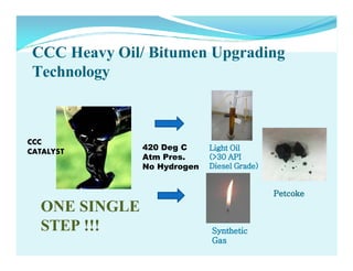 Heavy Oil/ Bitumen Upgrading Technology Presentation | PDF