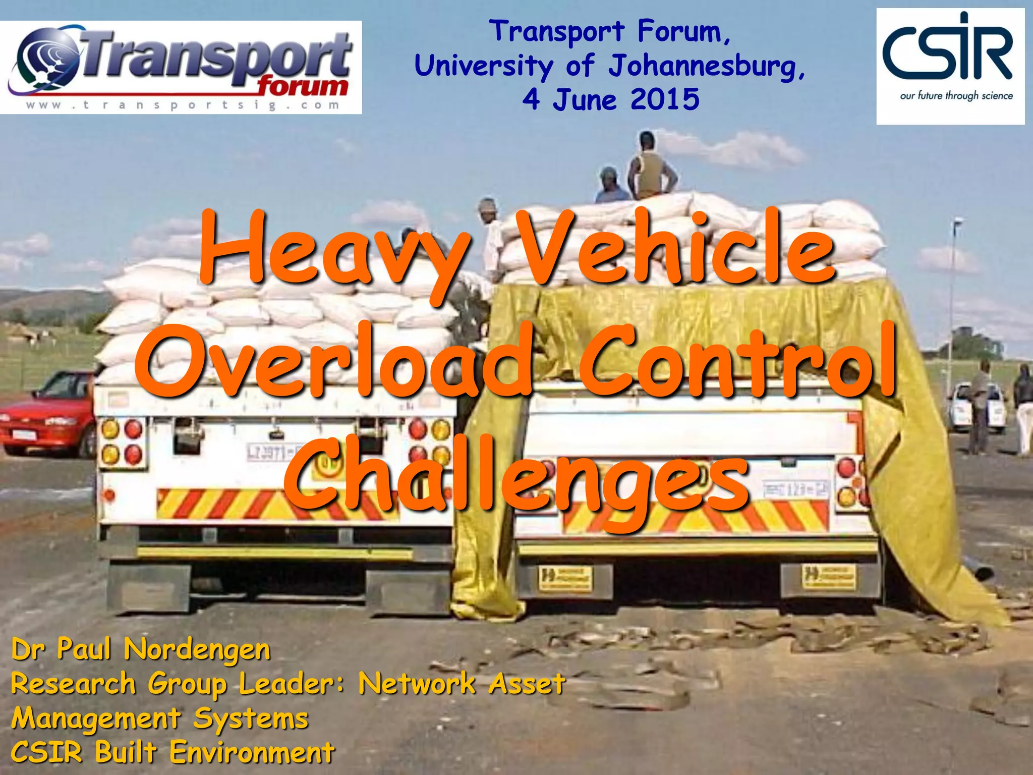 Heavy vehicle overload challenges | PDF