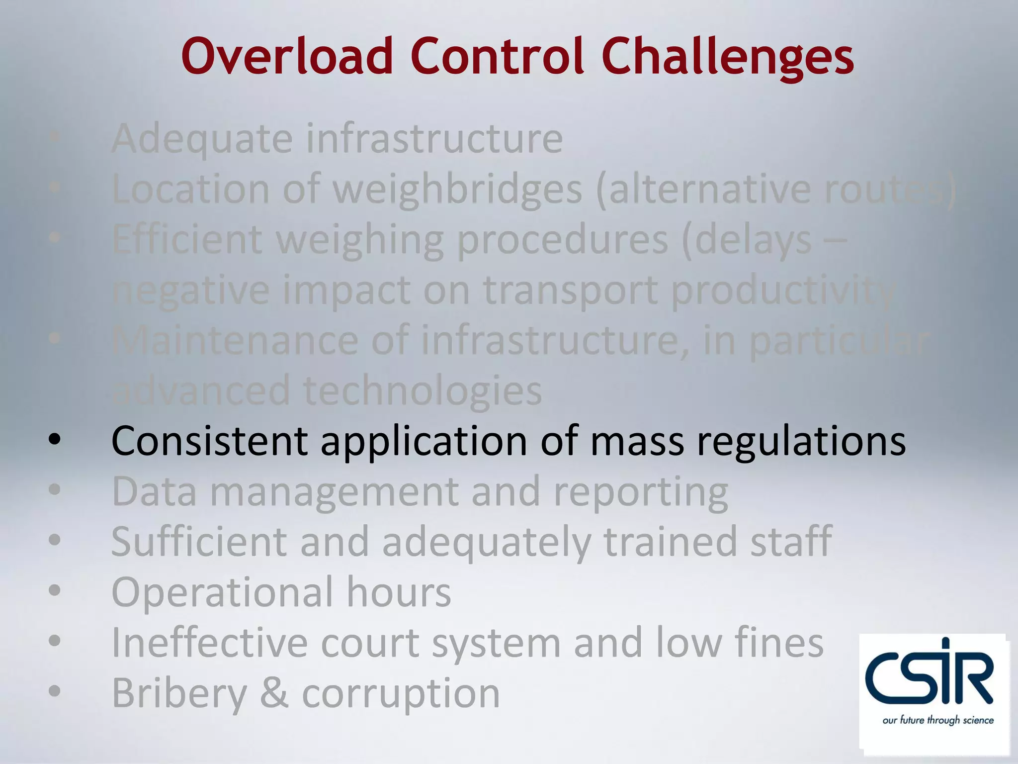 Heavy vehicle overload challenges | PDF