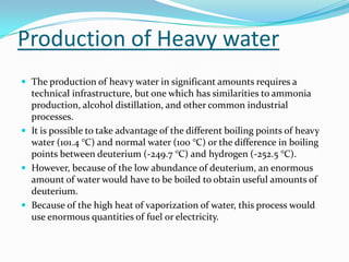 Heavy water | PPTX