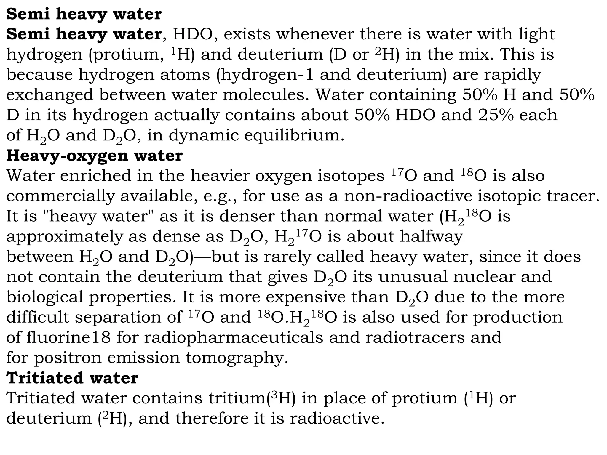Heavy water | PDF