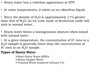 Heavy water | PDF