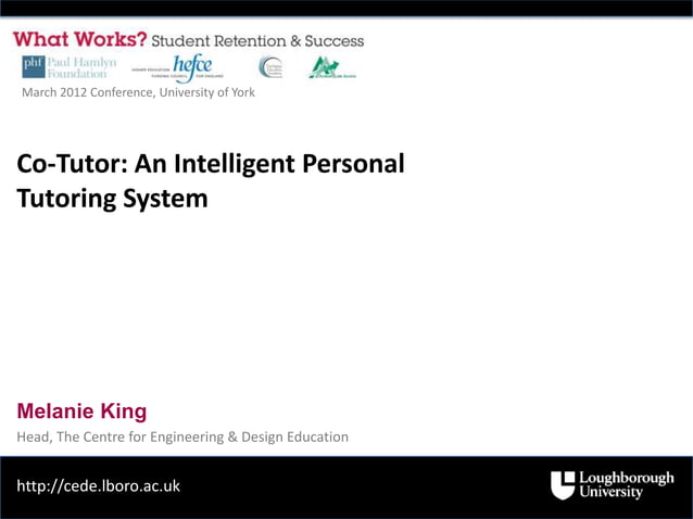 Co-Tutor: An Intelligent Personal Tutoring System | PPTX | Educational ...