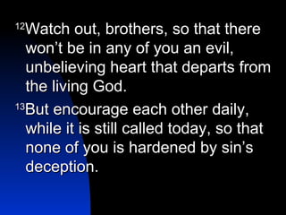 Hazards Of Not Hearing God’s Voice | PPT