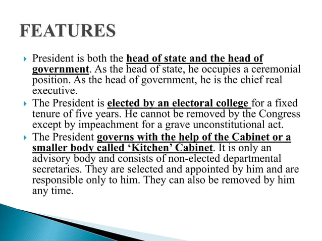 Presidential Form Of Government | PPTX | Political Issues & policy ...