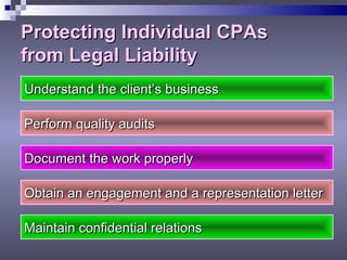 Hebeler auditor's legal liability | PPT