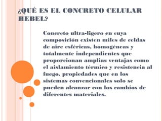 Hebel sistema constructivo ... | PPT