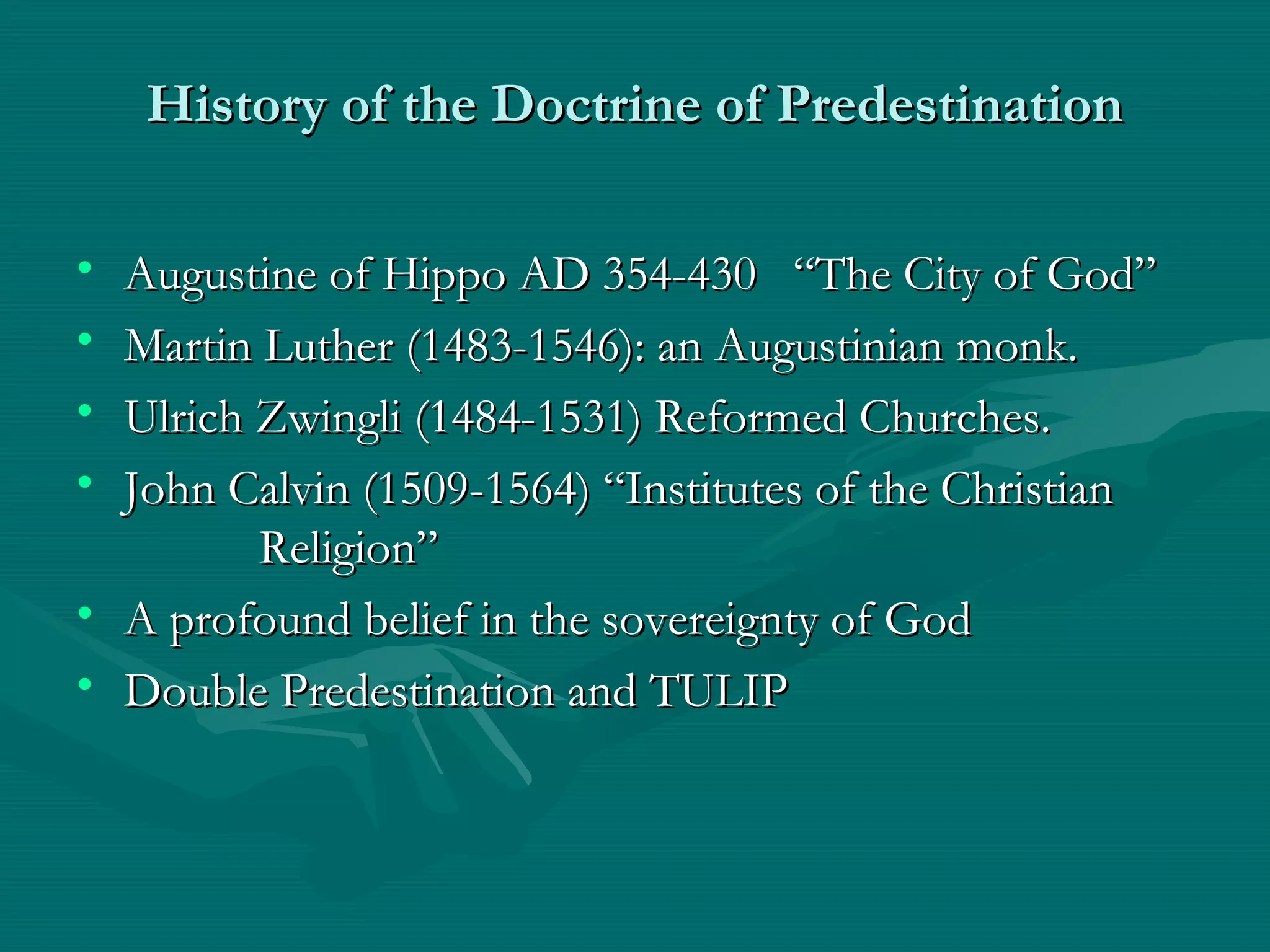 Hebrews: Salvation, Predestination and Falling Away | PPT