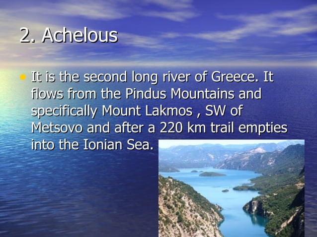 The biggest rivers in greece | PPT