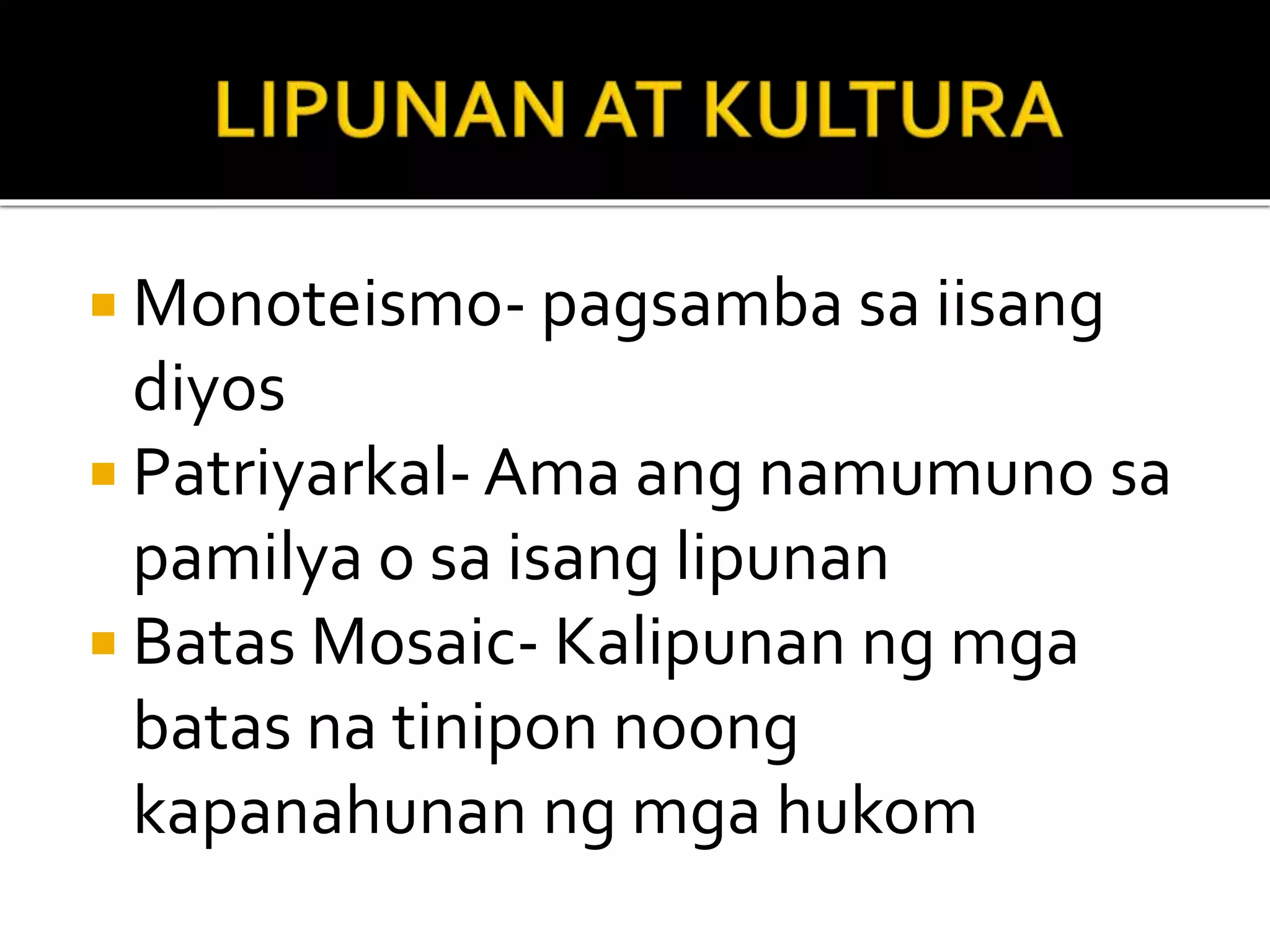 Ang Hebreo at Ang Imperyong Persia (Grade 8 - Araling Panlipunan) | PPT