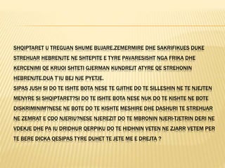 Hebrenjtë në Shqipëri | PPTX