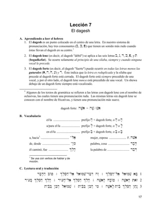 Hebreo biblico para principiantes | PDF