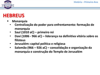 Hebreus, Fenícios e Persas | PPTX