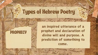 Hebrew Israel Literature Powerpoint Presentation | PPTX