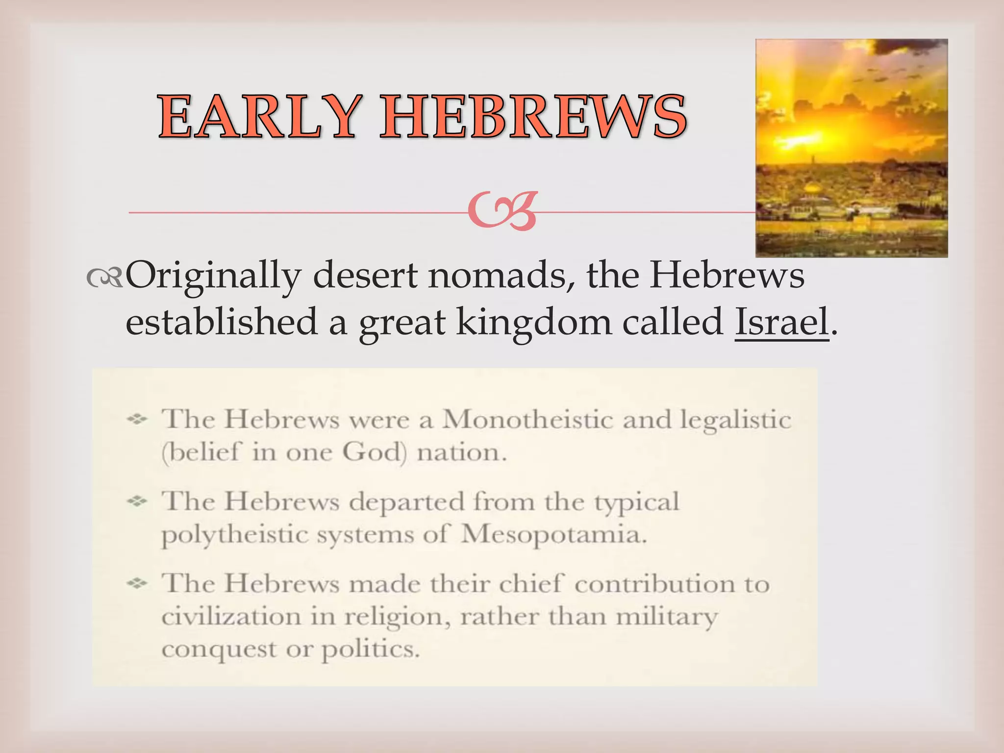 early Hebrew education | PPTX