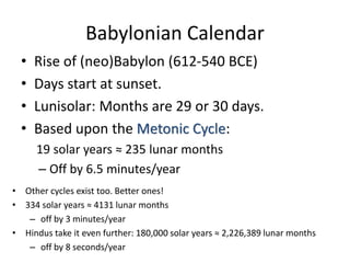 The Hebrew Calendar: It's About Time | PDF