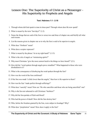 Hebrews | PDF
