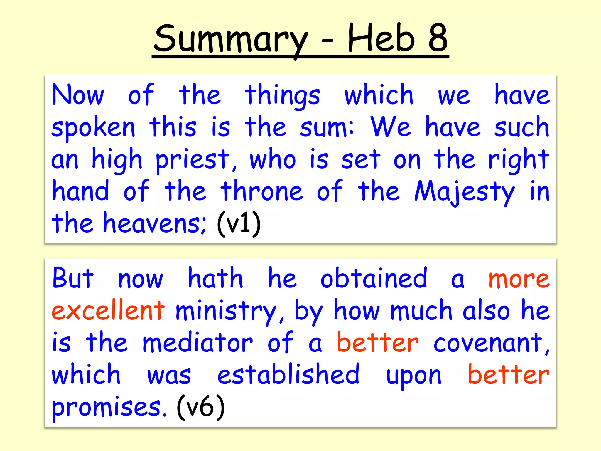 Hebrews priesthood | PPTX