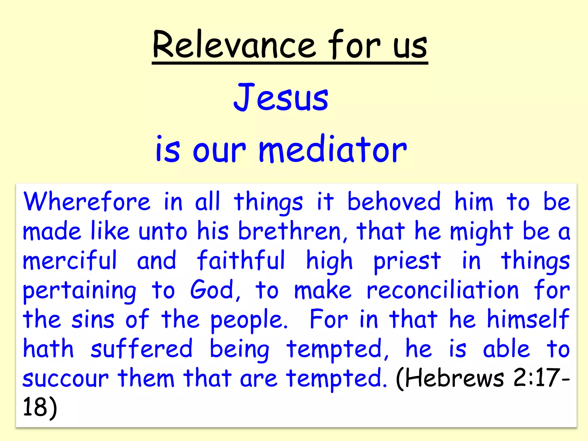 Hebrews priesthood | PPTX