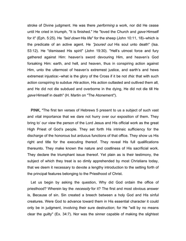 Hebrews 5 commentary | PDF