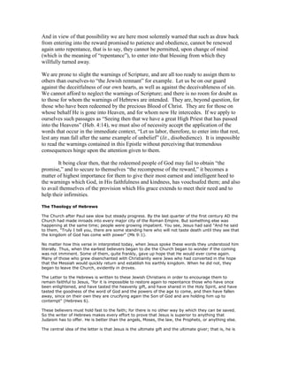 Hebrews 6 commentary | PDF