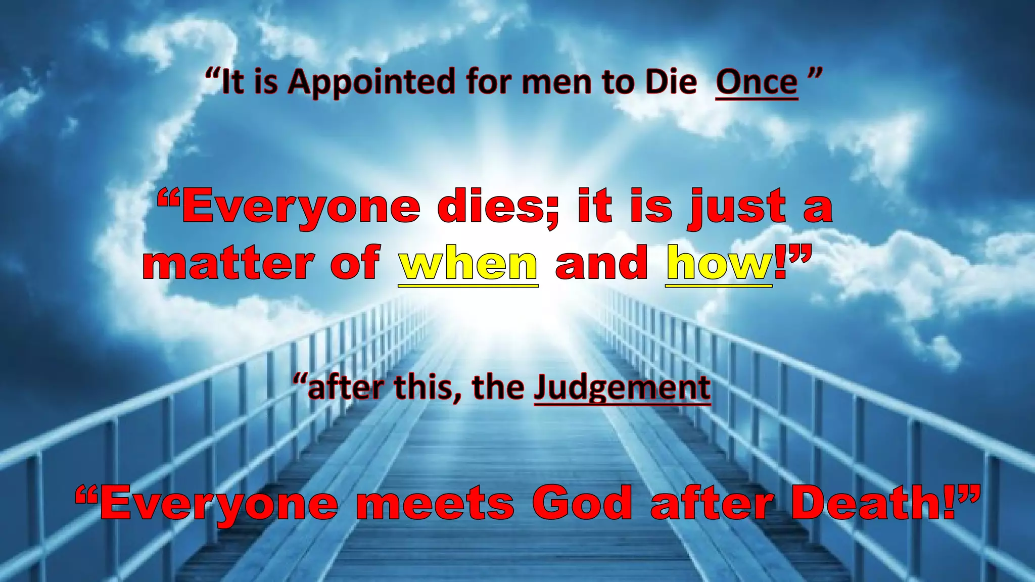 Two Biblical Facts About Death (Hebrews 9:27) | PDF