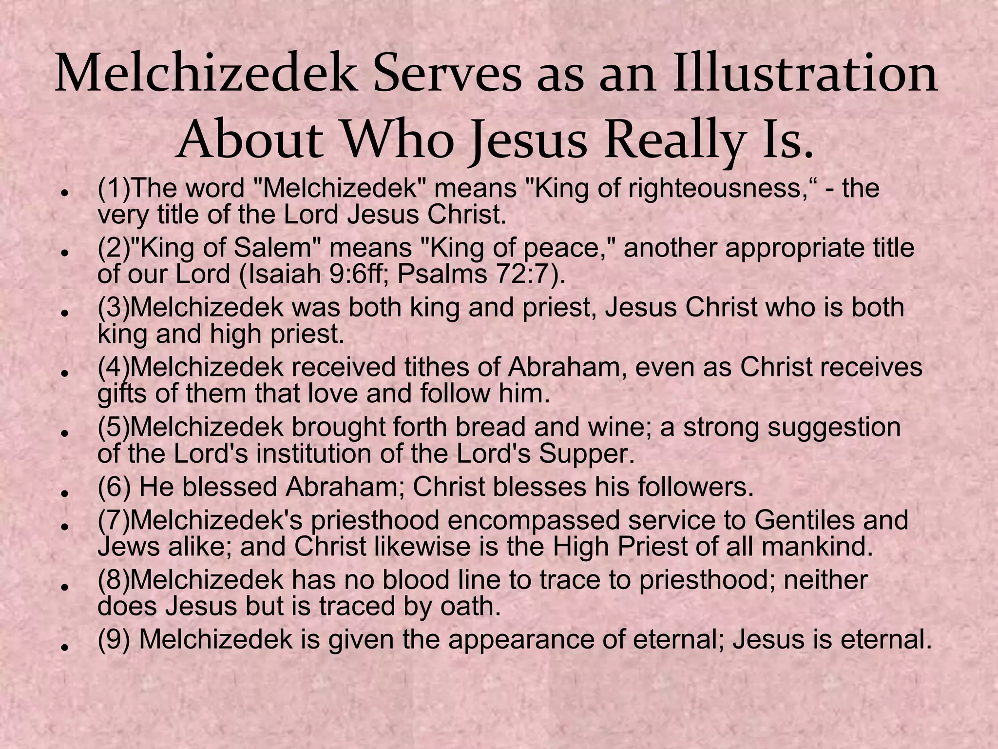 Hebrews Chapter 7 | PPTX