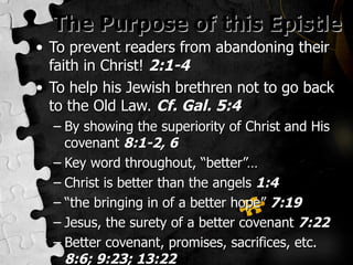 Hebrews intro sermon ppt | PPT