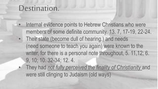 Hebrews: a study guide | PPTX
