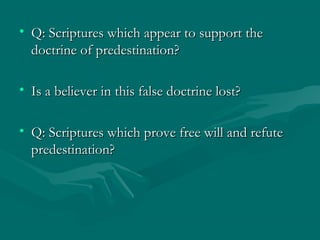Preservation and Predestination | PPT