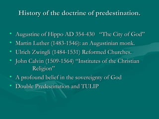 Preservation and Predestination | PPT