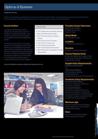 Ozford Australia - Institute of Higher Education | PDF