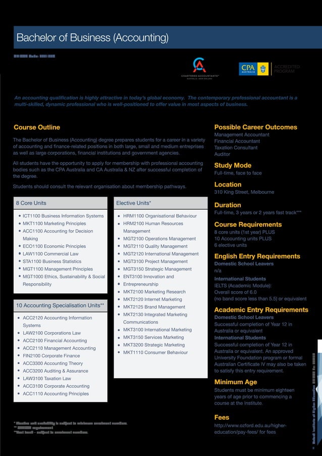 Ozford Australia - Institute of Higher Education | PDF