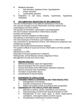 Syllabus for mbbs students by pmdc | PDF