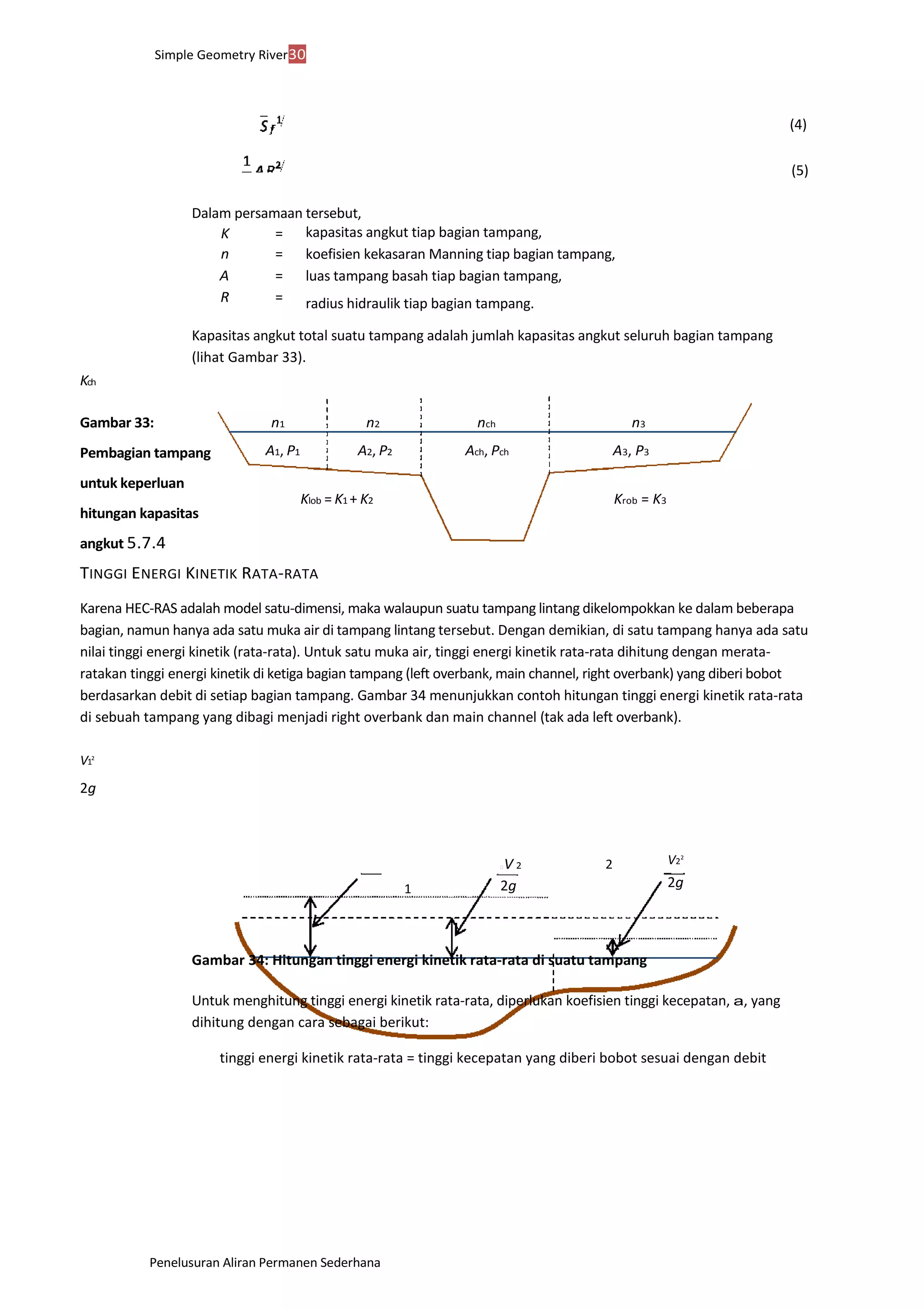 Hec ras-dasar-simple-geometry-river-sep11 | PDF