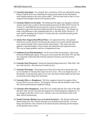 HEC-RAS 5.0.5 Release Notes | PDF | Computing | Technology & Computing