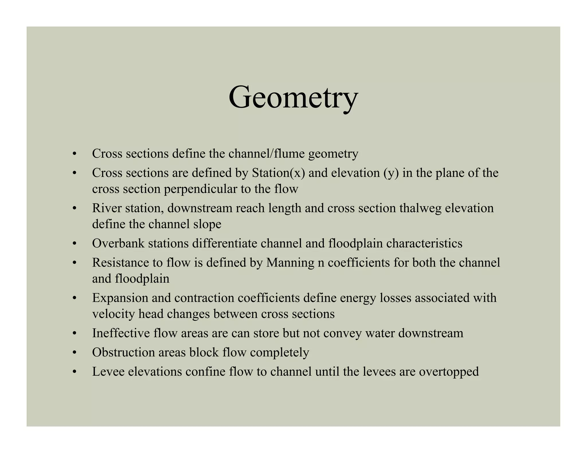 Hec ras tutorial-flume_example | PDF