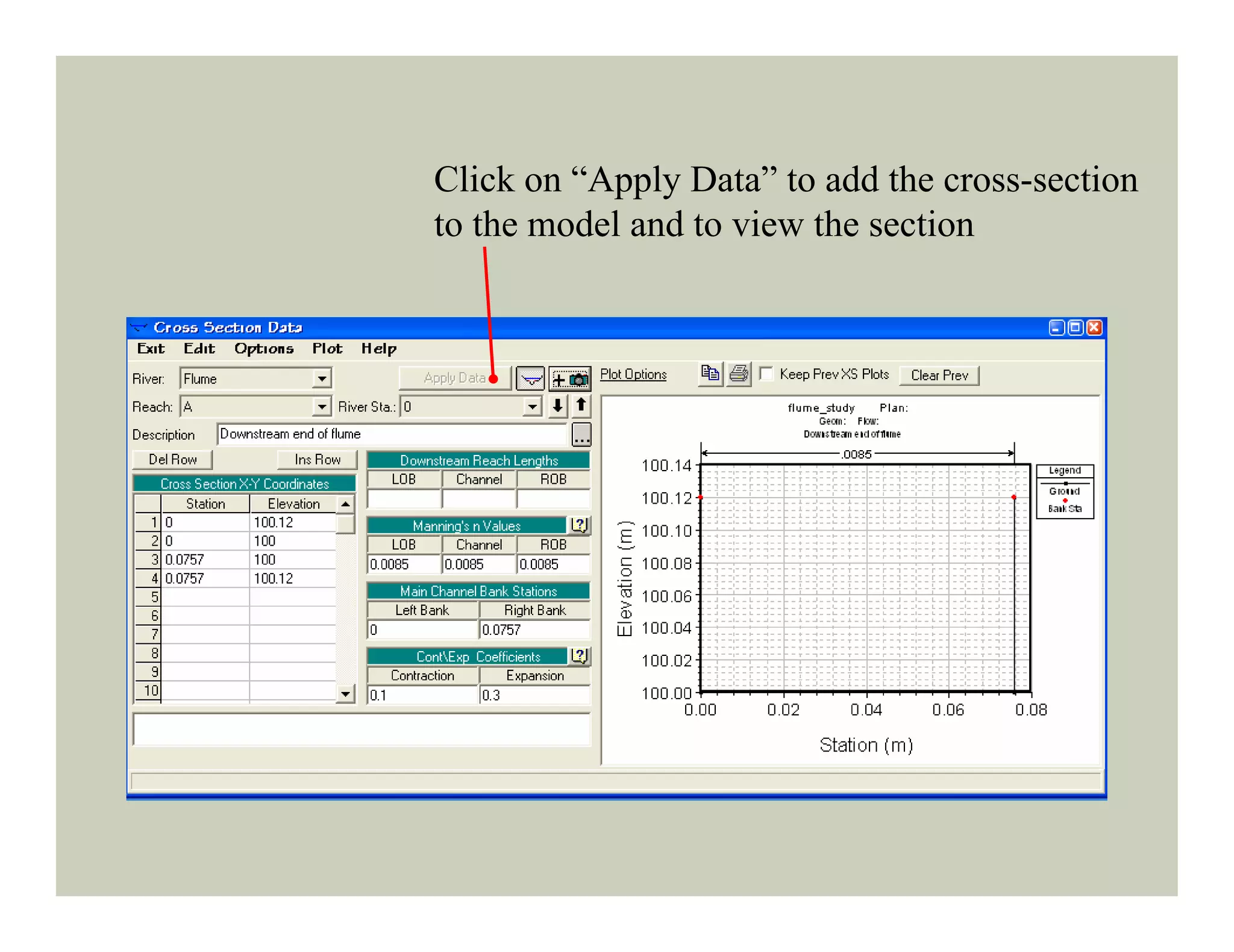 Hec ras tutorial-flume_example | PDF